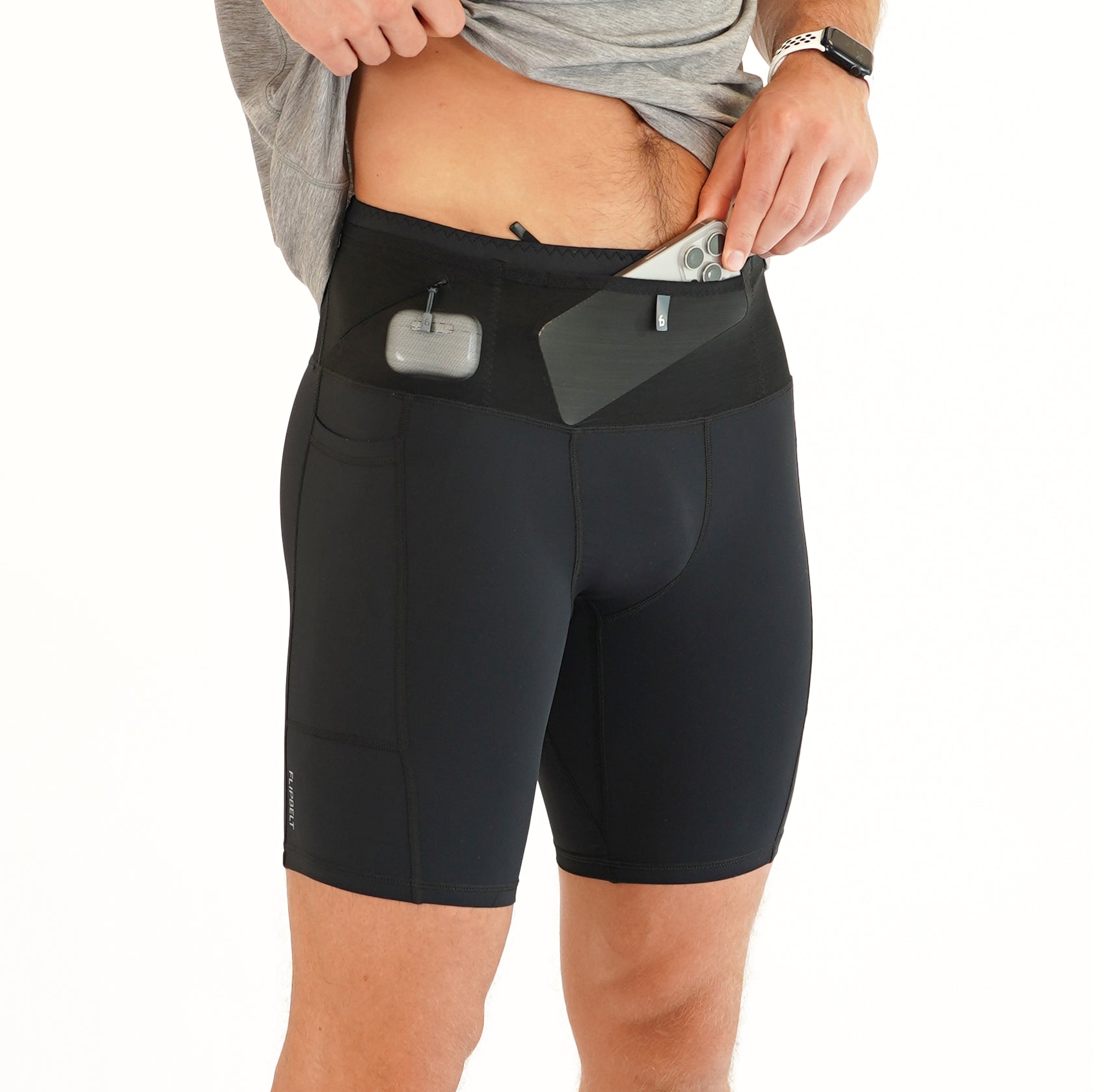 Men's Seamless Running Compression Shorts | FlipBelt.com