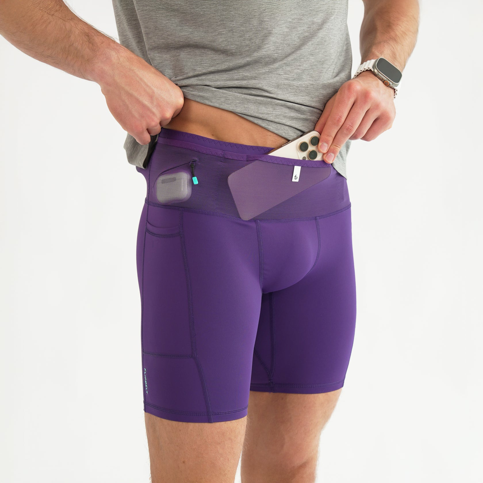 Men's Seamless Running Compression Shorts | FlipBelt.com