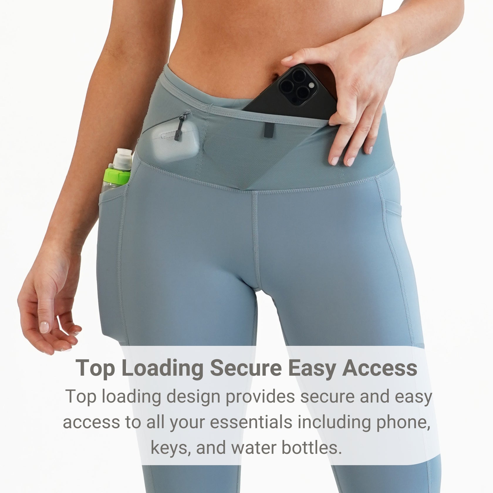 Women's Air Cropped Workout Leggings | FlipBelt.com